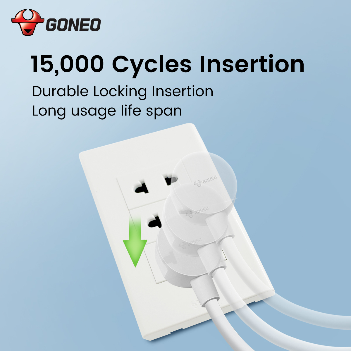 GONEO 2 Gang Duplex Universal Outlet 16A with Childproof Safety Shutter G34Z233A | Shopee ...