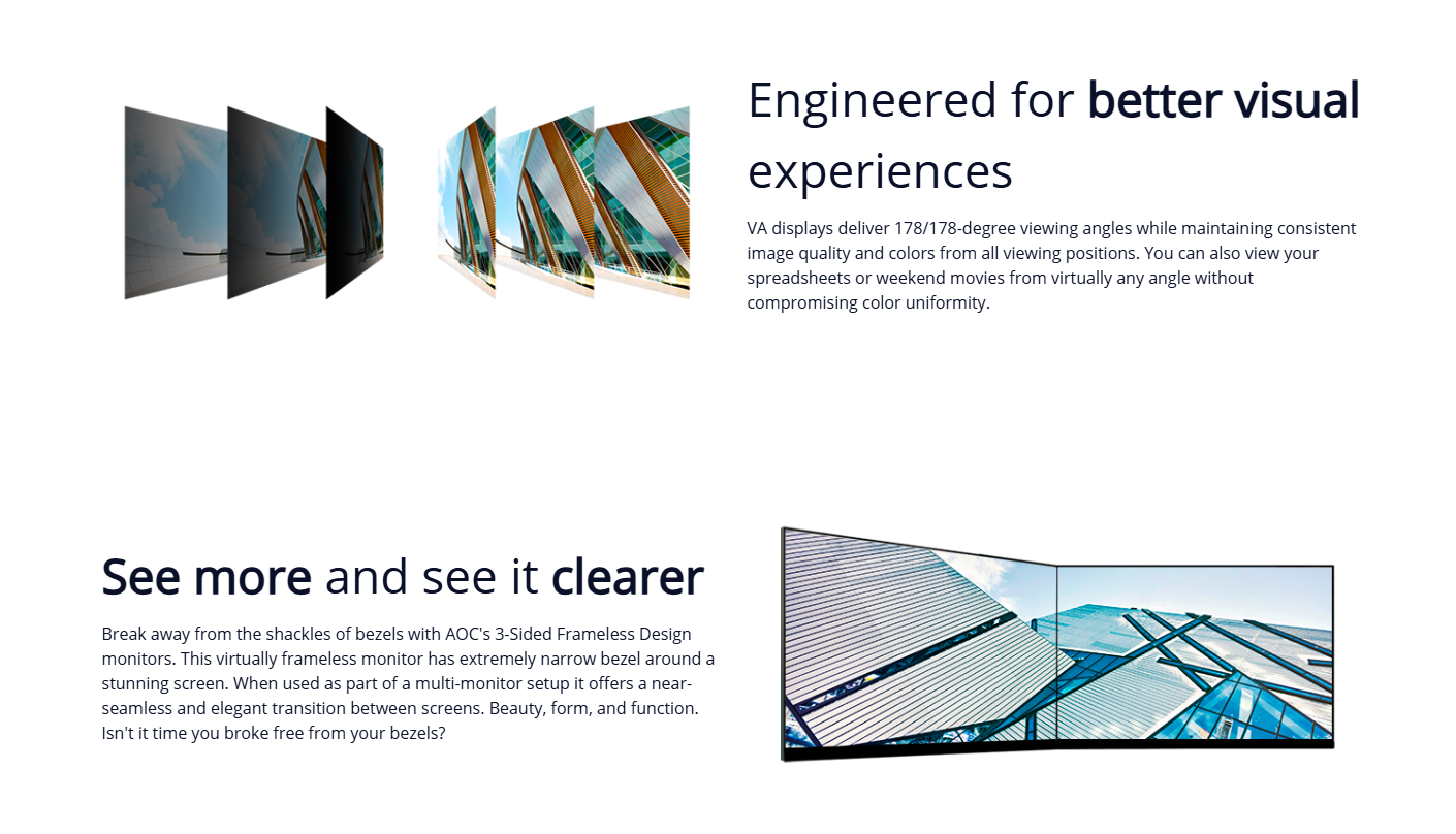 AOC 22B30HM2 - Monitor - 21.45" VA 1ms 100Hz 1920 × 1080 FHD | itw ...