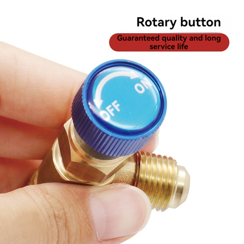 Safety Valve Adapter R410 R22 Brass Refrigerant Control Valve Air ...
