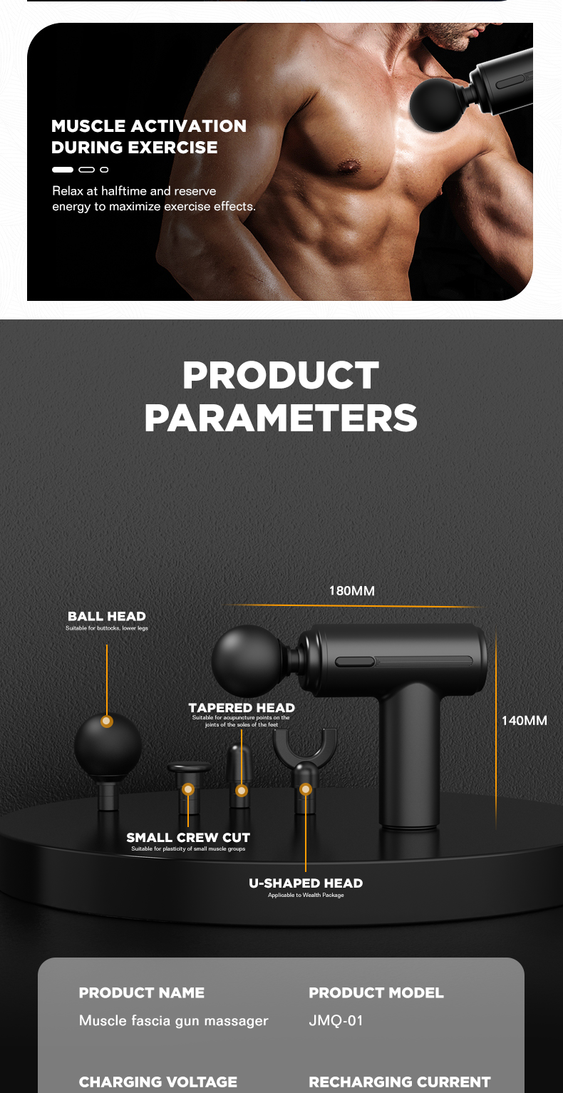 Dreepor Massage Gun Muscle Massanger High Frequency Relaxation ...