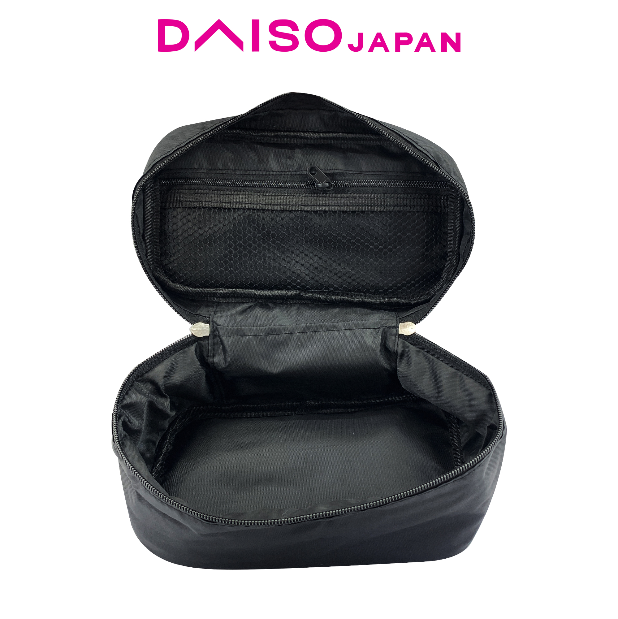Daiso Black Vanity Pouch | Shopee Philippines