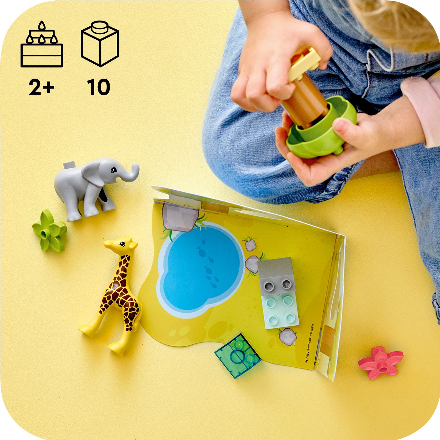LEGO® DUPLO 10971 Wild Animals of Africa, Age 2+, Building Blocks, 2022 ...