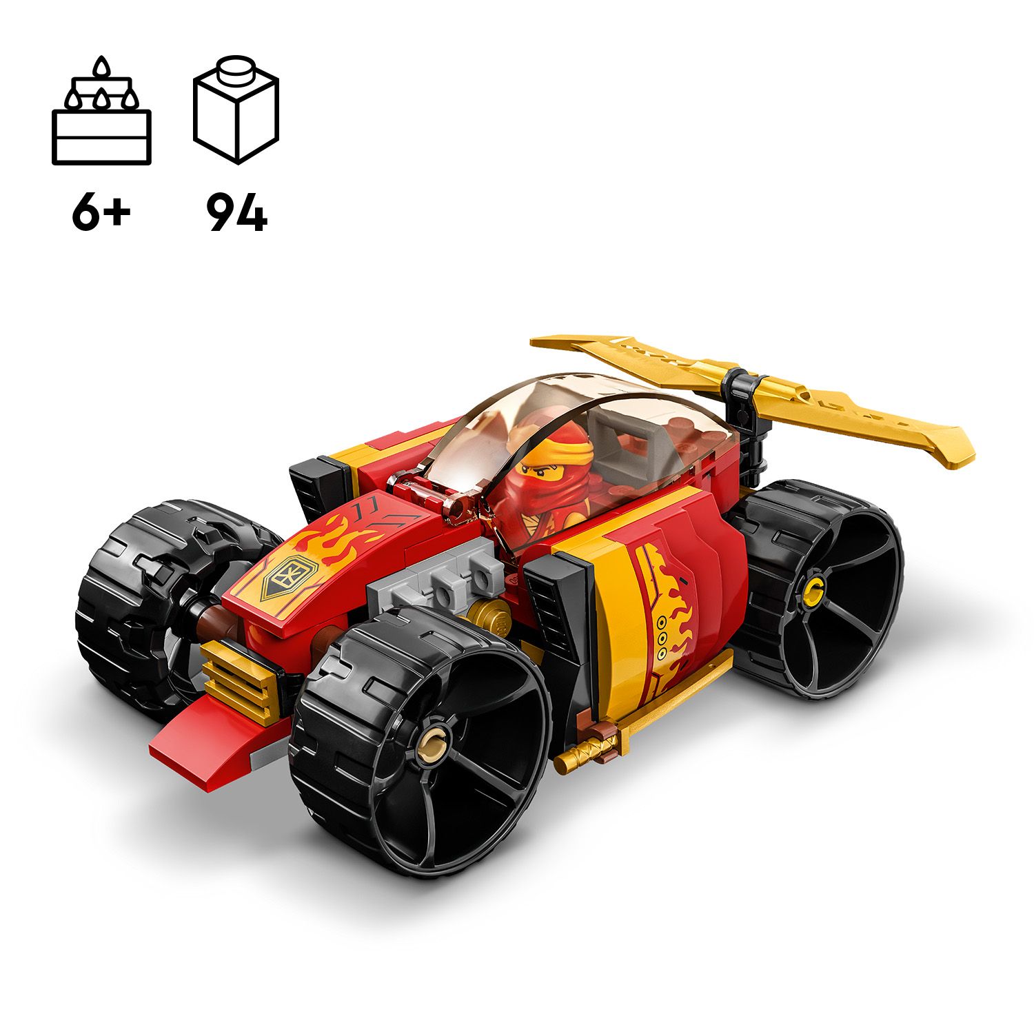 LEGO Ninjago 71780 Kai’s Ninja Race Car EVO (94 Pieces) | Shopee ...