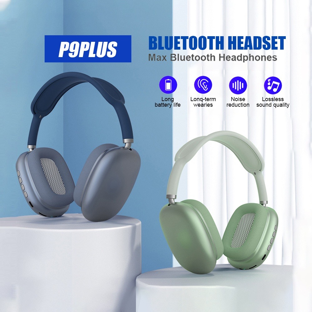P9 Plus Wireless Bluetooth Headphone Noise Cancellation with Mic Gaming ...