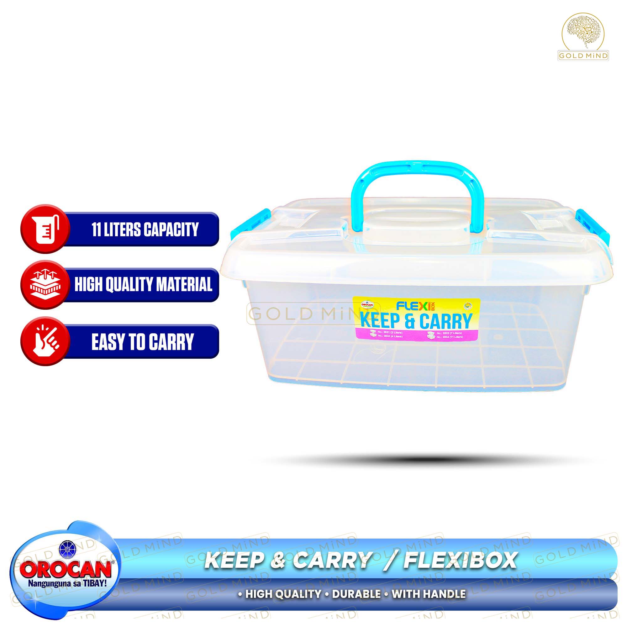 Orocan Flexibox Keep and Carry with Cover 7 | 4 | 2 LITERS | Shopee ...