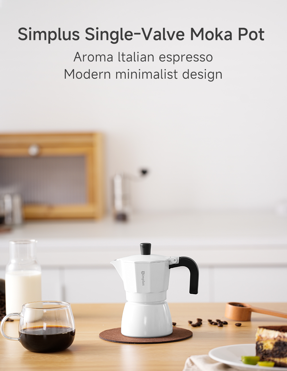 Simplus Moka Pot High-Pressure Extraction Italian Espresso Coffee Maker ...