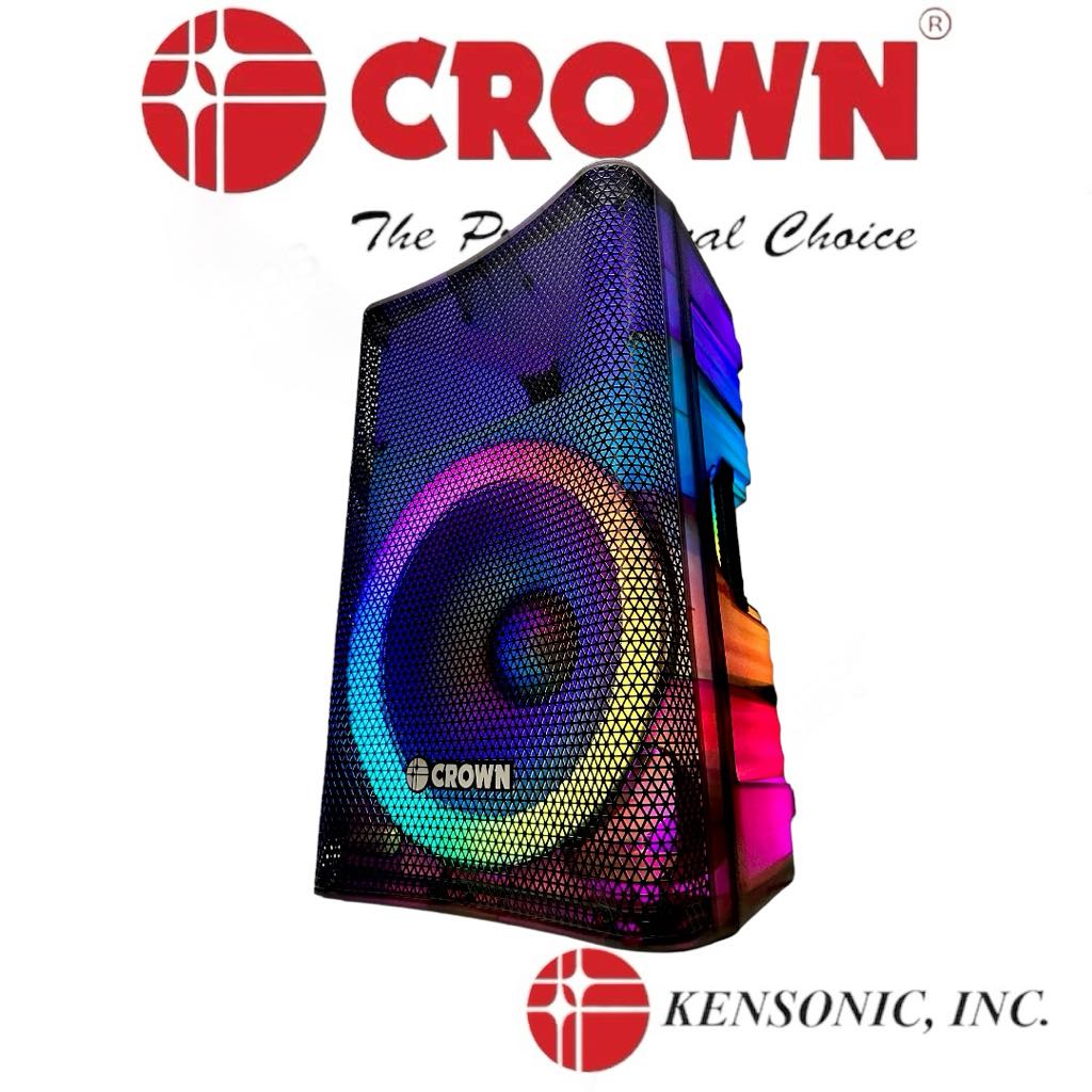 Original Crown PD-151 2-Way Active Speaker System 15 Inches 1000W Max ...