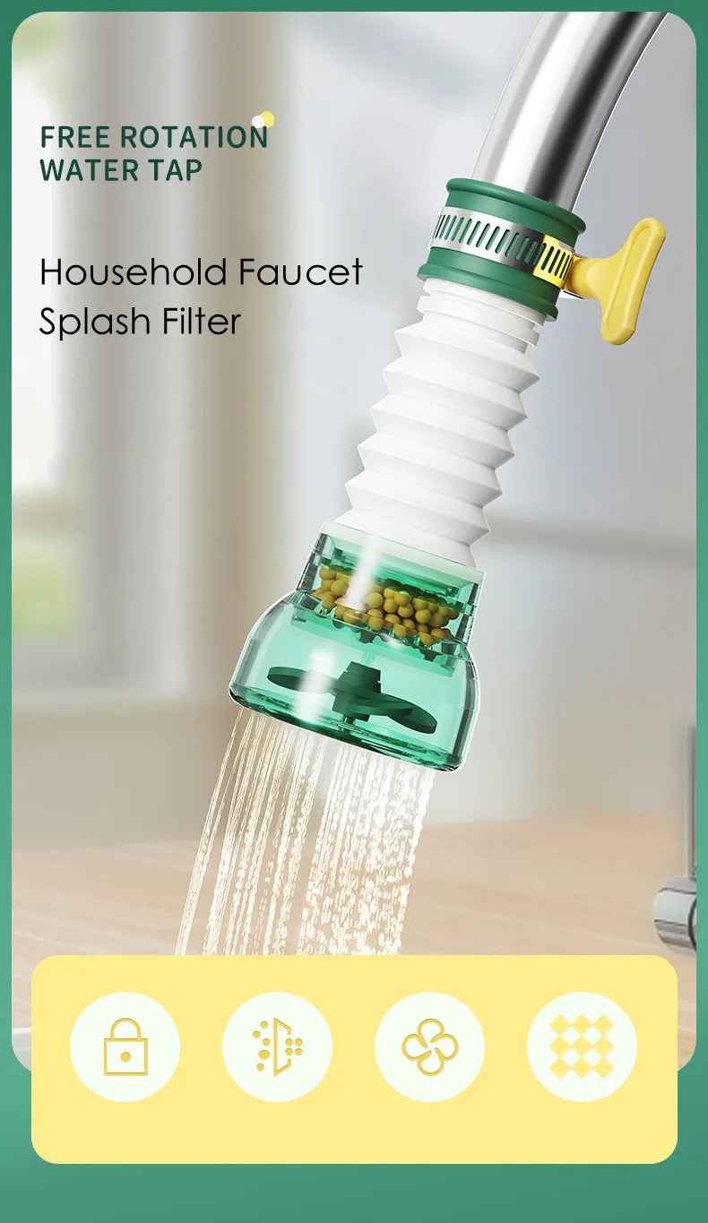 Universal 360 Degree Rotary Water Purifier Kitchen Faucet Spillproof ...