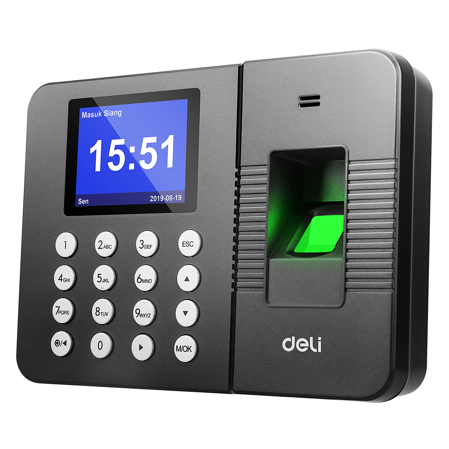 Deli Face Recognition Attendance Machine 2.8'TFT Biometric Scanner Fingerprint Absence Machine ...