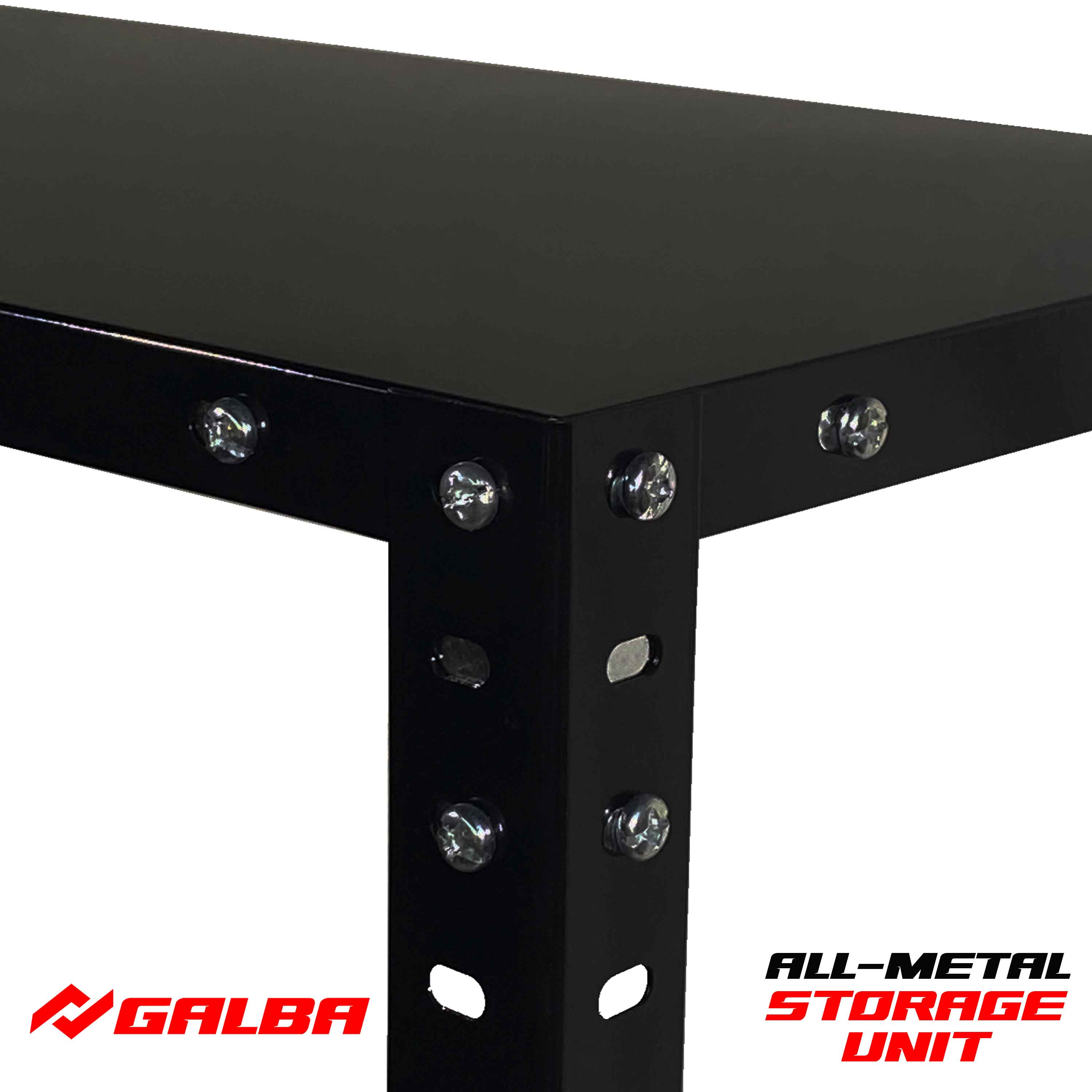 GALBA All-Metal Storage Rack Adjustable 3/4/5 Layers Galvanized Steel ...