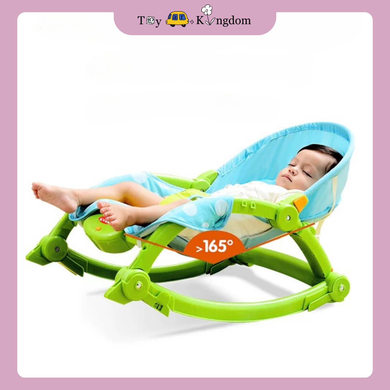 Baby Foldable Rocker Chair Rocking Chair for Infant until Toddler with ...