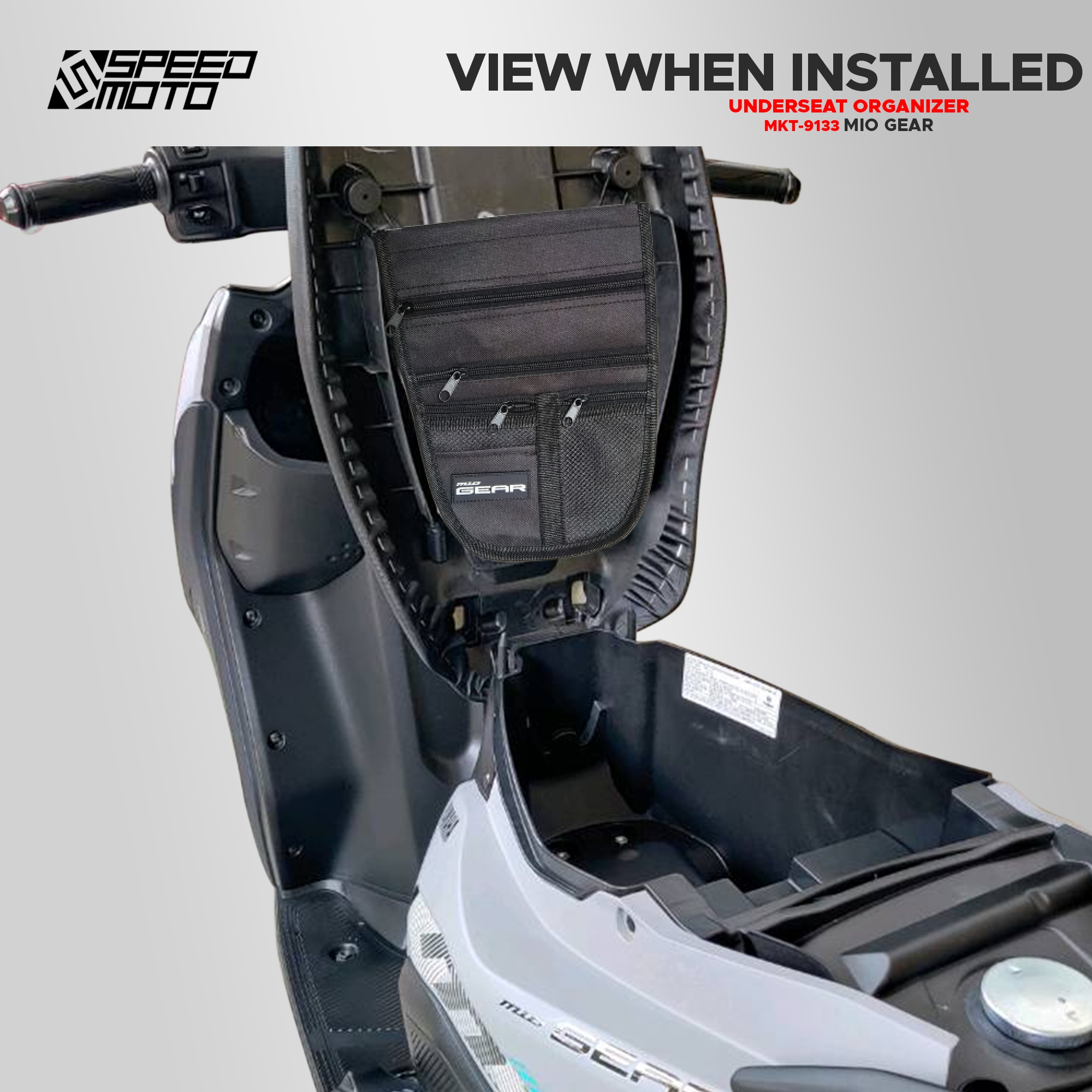 YAMAHA MIO GEAR UNDERSEAT ORGANIZER 5 POCKETS FOR MIO GEAR MOTORCYCLE ...
