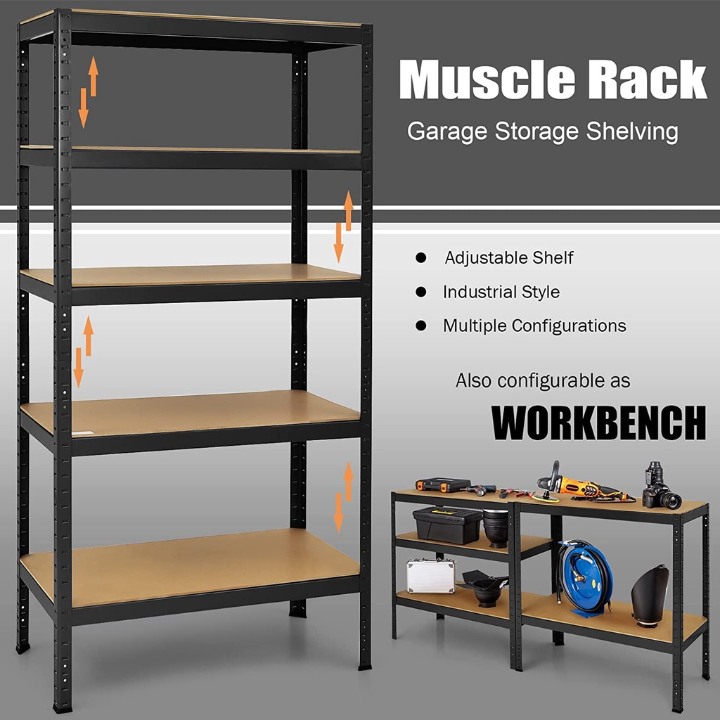 Boltless Steel rack Heavy Duty Metal Steel Rack Organizer Shelf ...