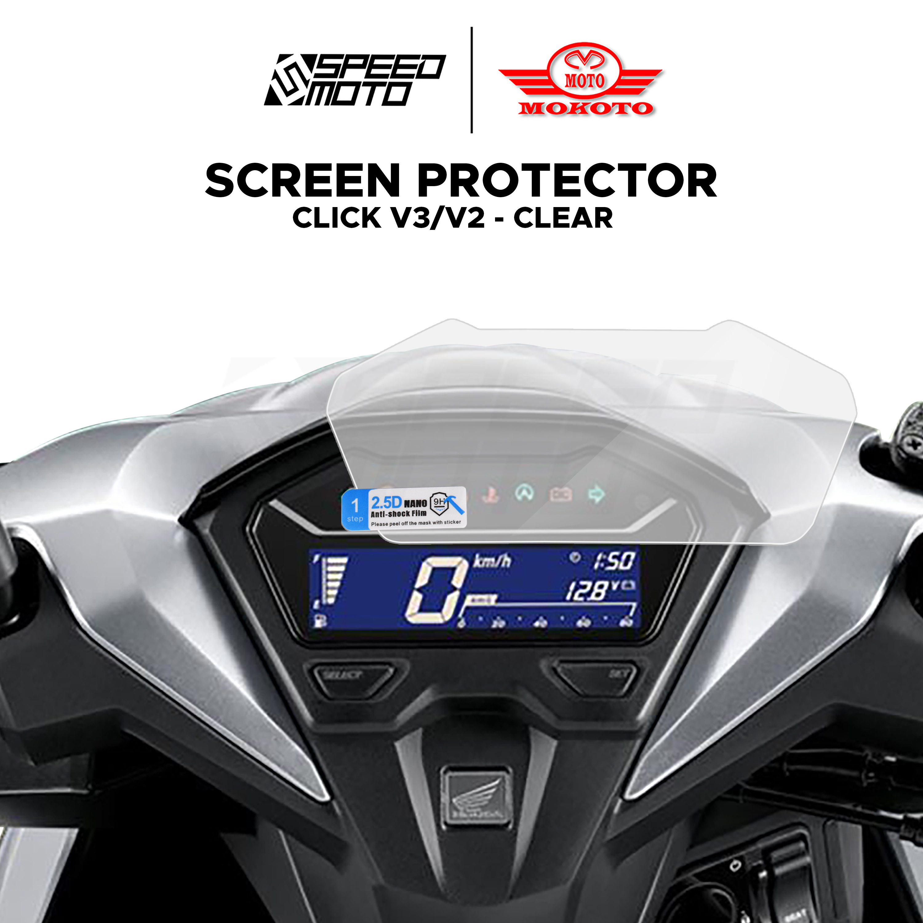 MOKOTO HONDA CLICK V3 CLICK V2 SPEEDOMETER GAUGE SCREEN PROTECTOR ANTI ...