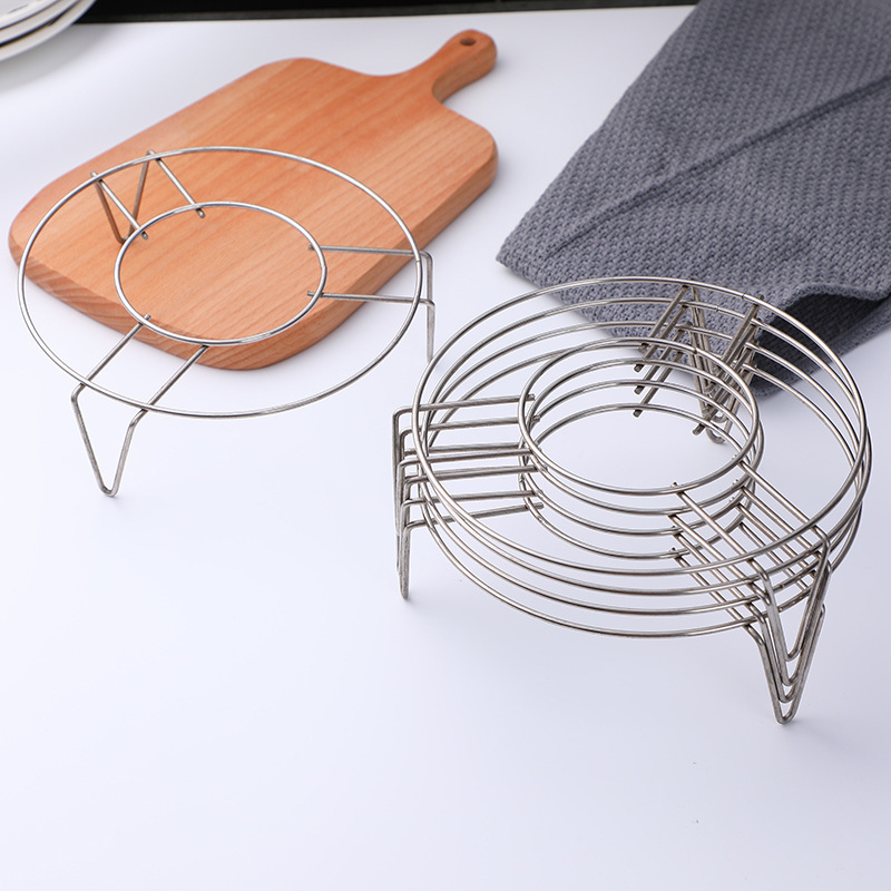 Stainless Steel Pot Holder Kitchen steaming rack Stainless Round Pot ...