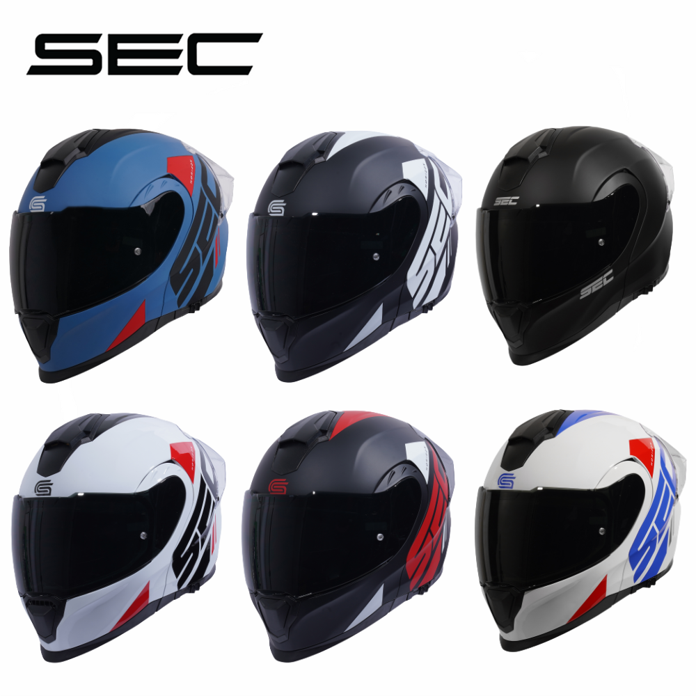 SEC HORIZON I Solid Matte/Gloss Modular Helmet (Sizes S-XL) | Shopee ...
