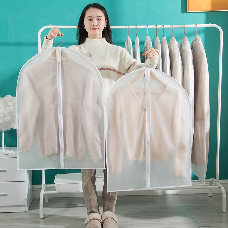 PEVA Transparent Clothes Protector Clothing Cover Dress Storage Bag ...
