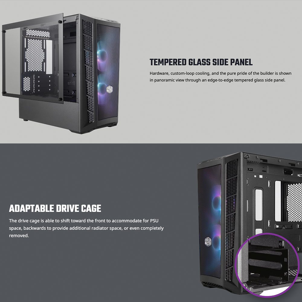 EasyPC| Coolermaster Masterbox MB311L ARGB PC Case Gaming |Mini Tower ...