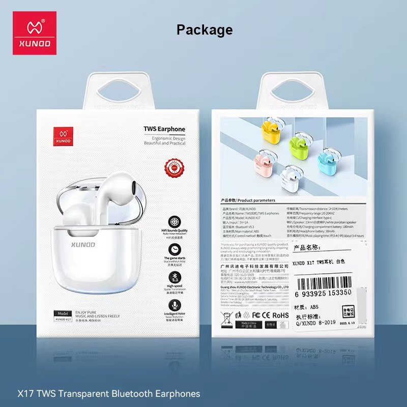 XUNDD X17 TWS Wireless Bluetooth Earphones With Charging Case Type-C ...