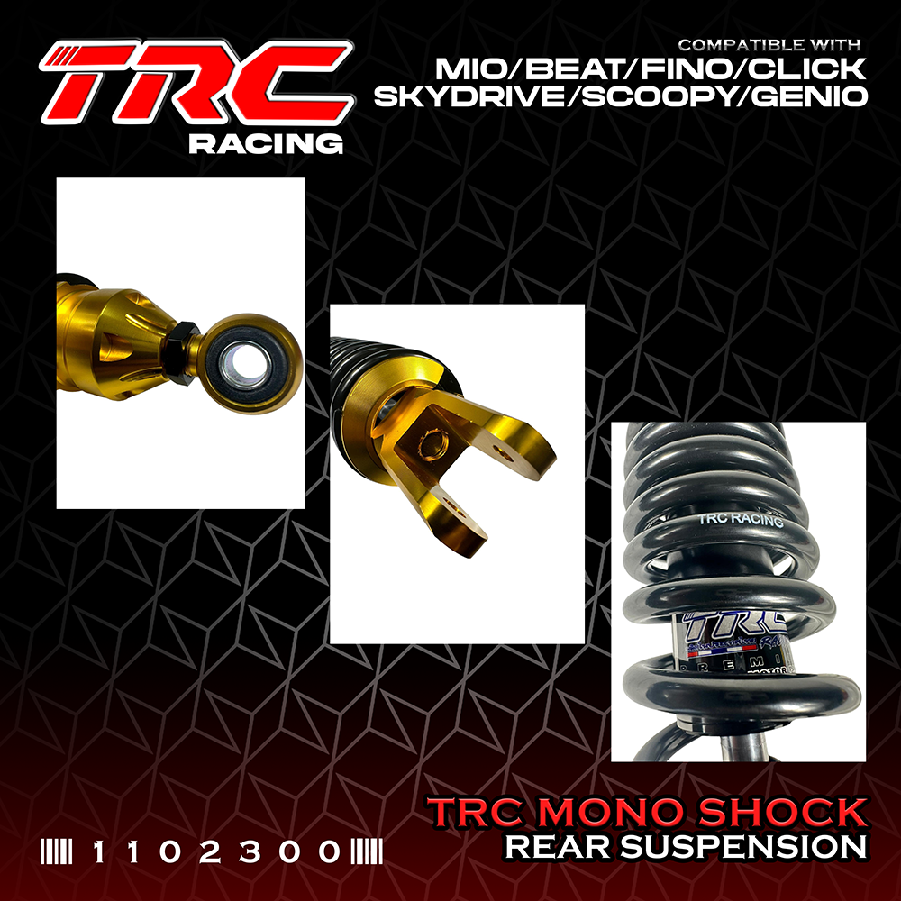 TRC Racing 300mm Rear Mono Shock Suspension for All Scooters, Mio Beat ...