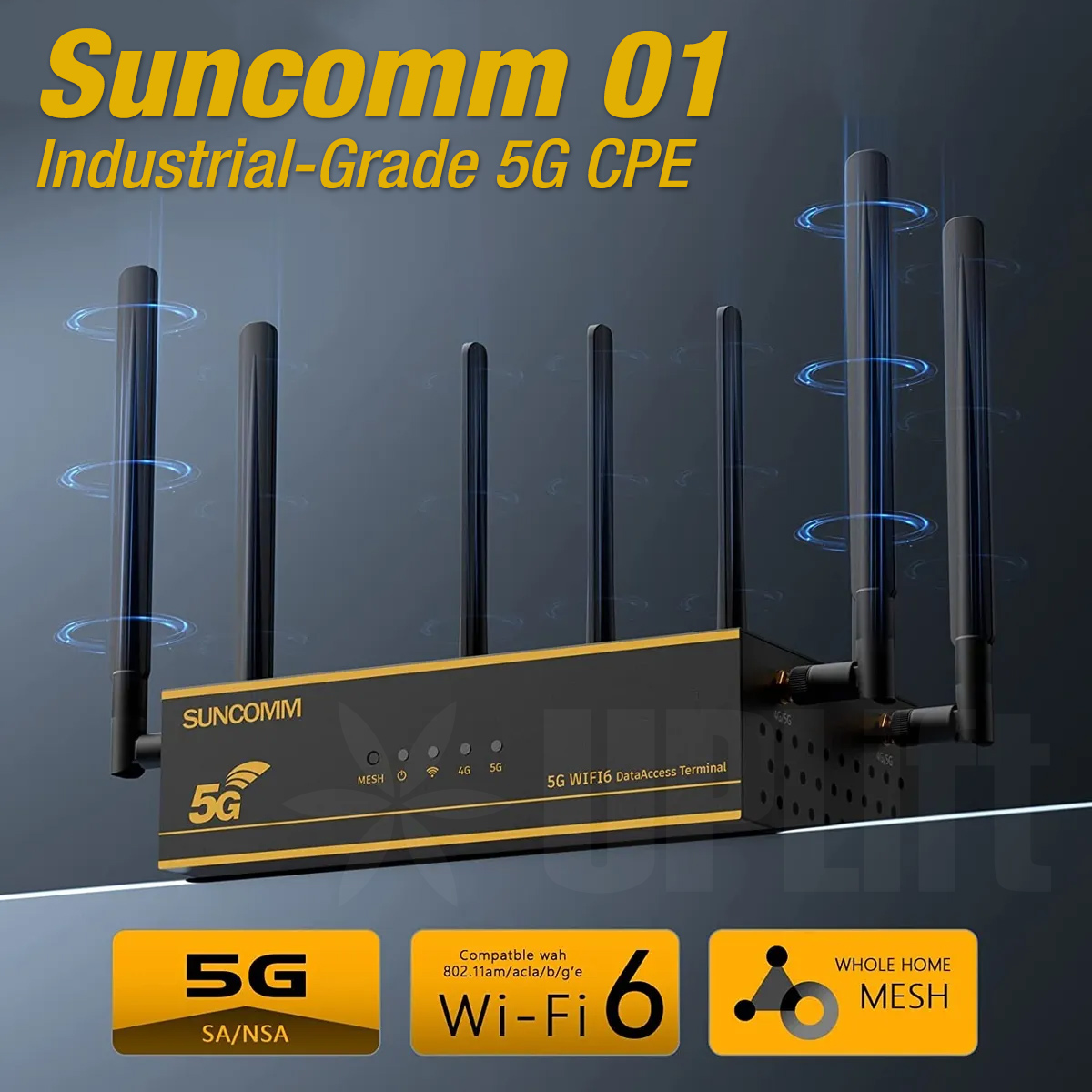 SUNCOMM 01 Industrial-Grade 5G CPE Qualcomm X62 Chipset SIM-Based for ...