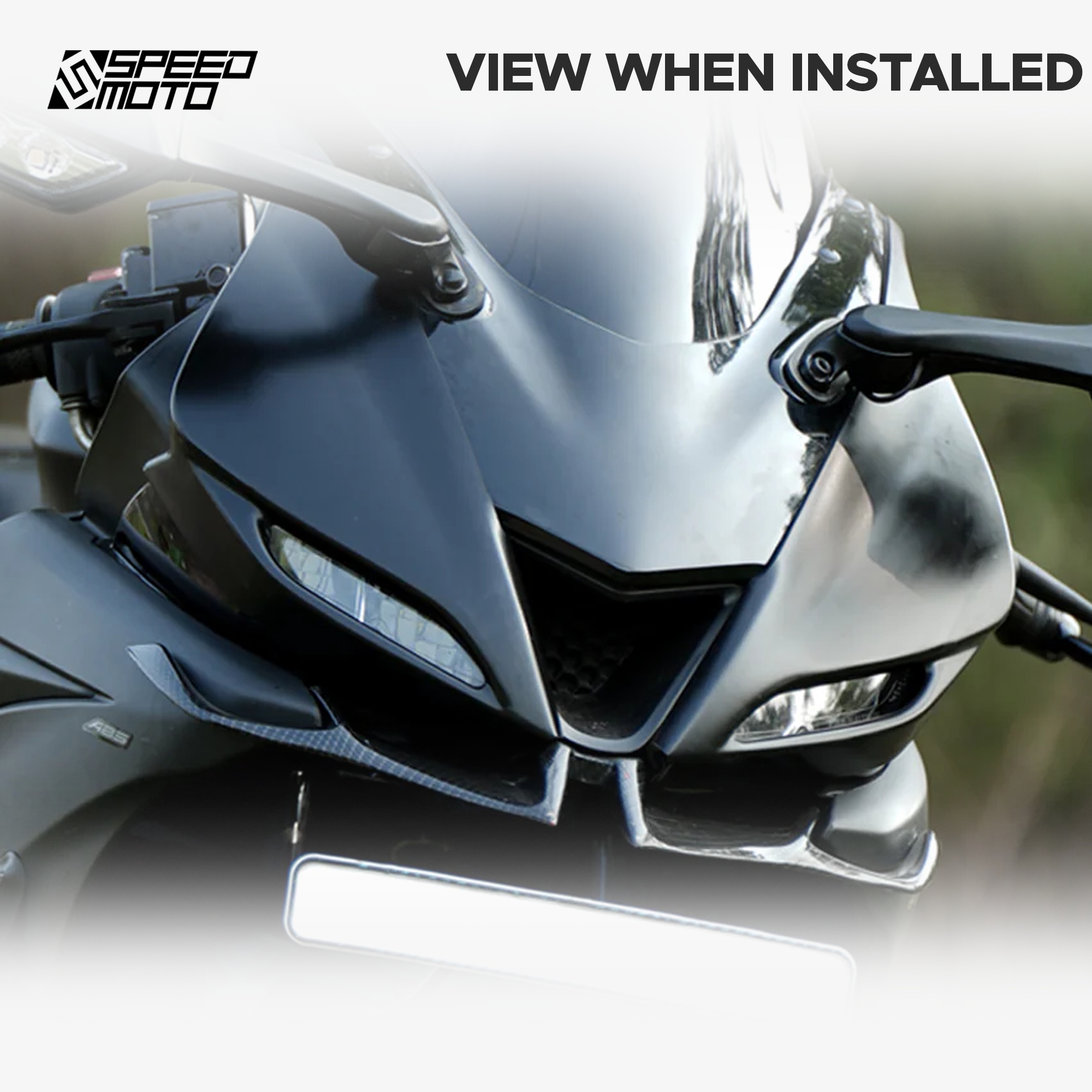YAMAHA YZF R15 V3 FRONT FAIRING AERODYNAMIC WINGLET LOWER PROTECTOR ...