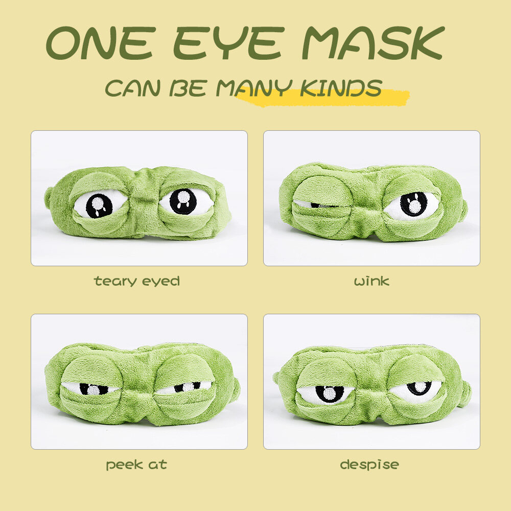 1PC Sad Frog Eye Mask Special Sleeping Eye Mask For Male And Female ...
