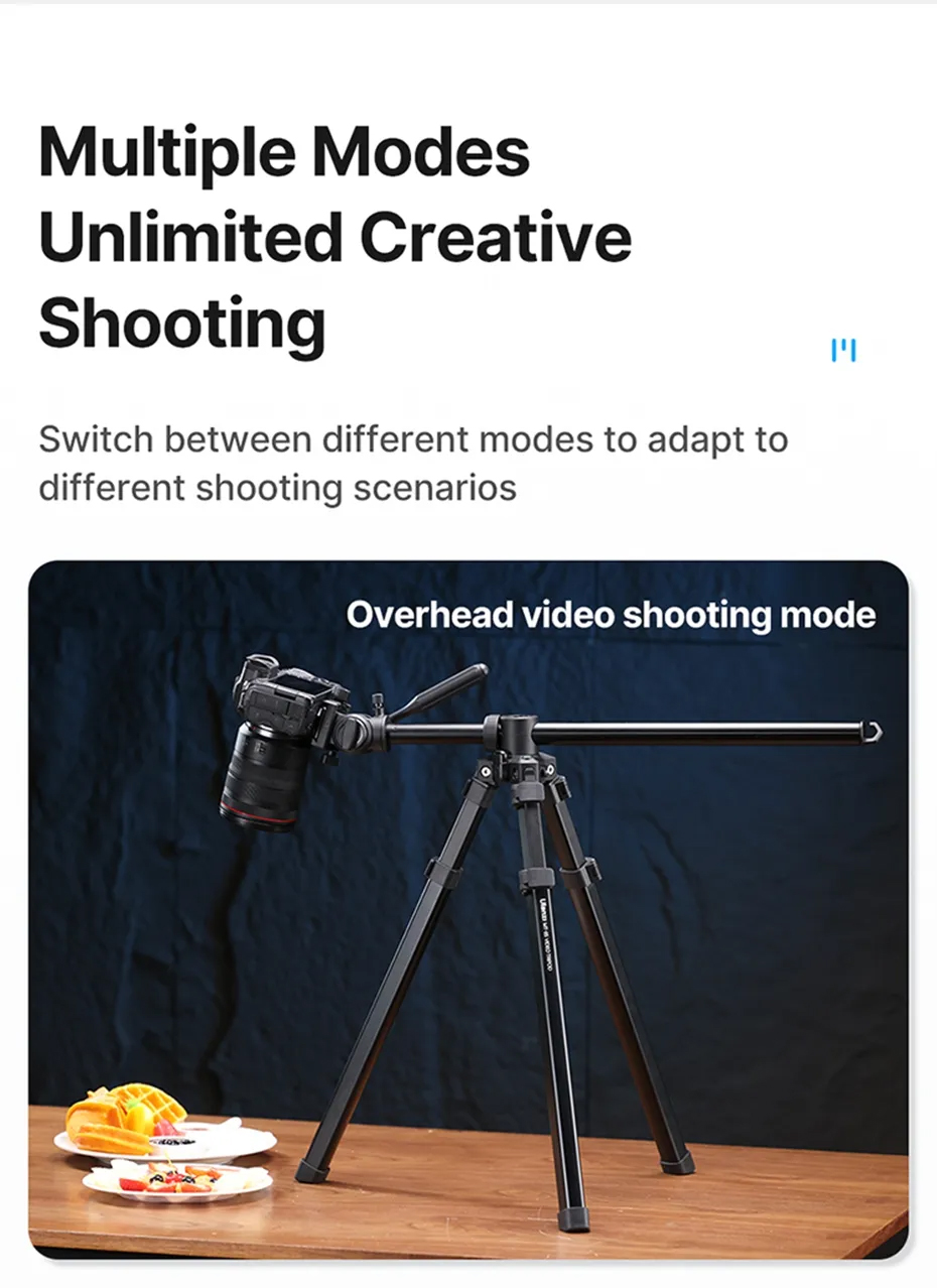 Ulanzi MT-65 Professional Horizontal Tripod with Vertical & Inverted ...