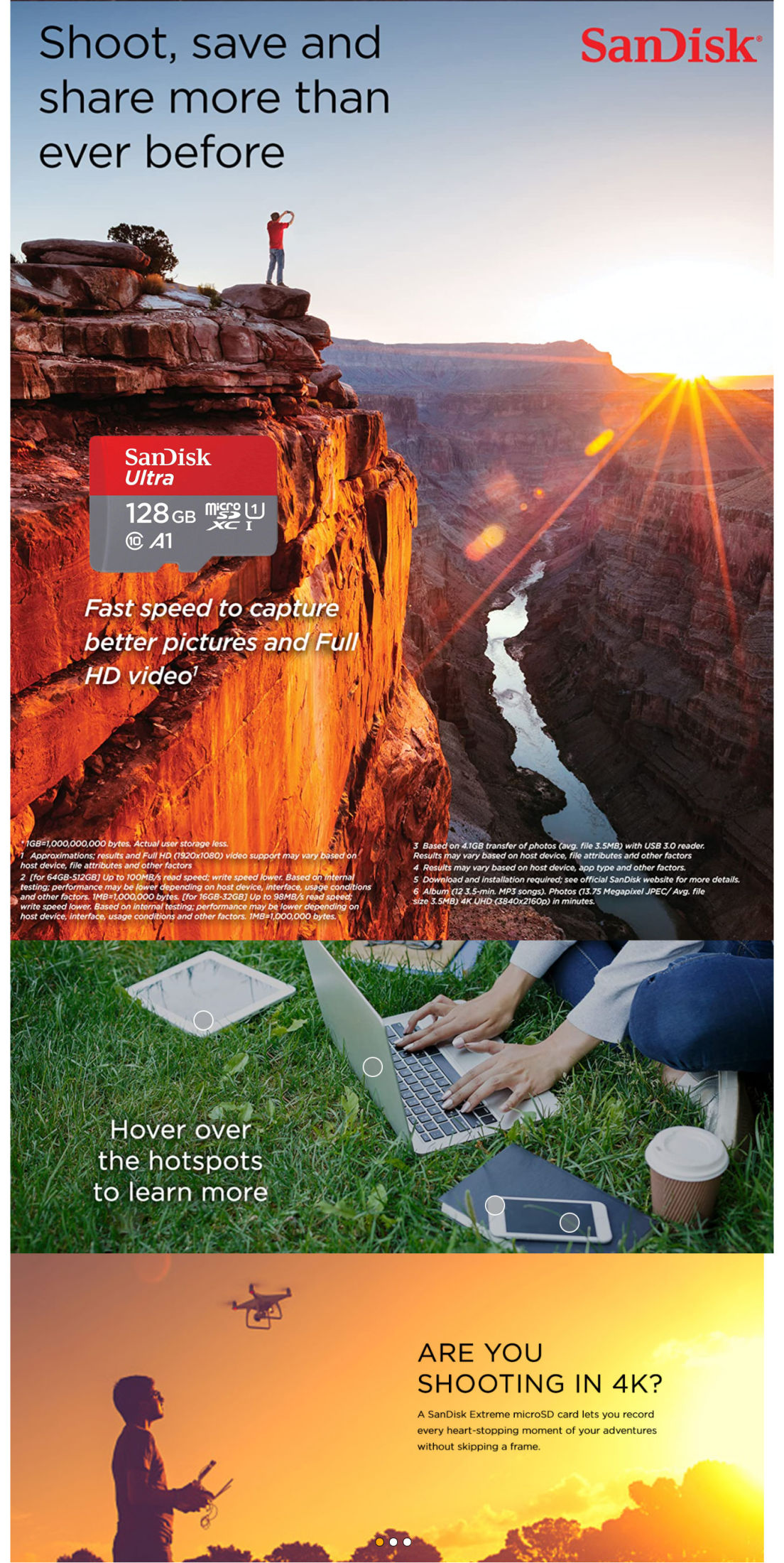 SanDisk Ultra 16GB/32GB/64GB/128GB MicroSDHC MicroSDXC UHS-I MicroSD ...