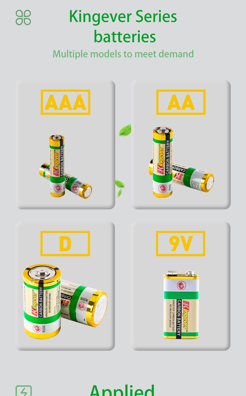 Kingever 100% Original R6S AA 48pcs/box Extra Heavy Duty Battery Metal ...