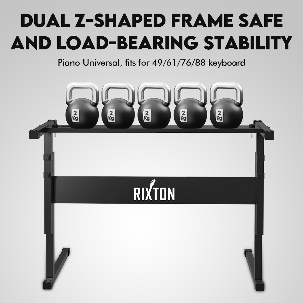 RIXTON Adjustable Keyboard Stand Electric Piano Stand Z-Type Keyboard ...