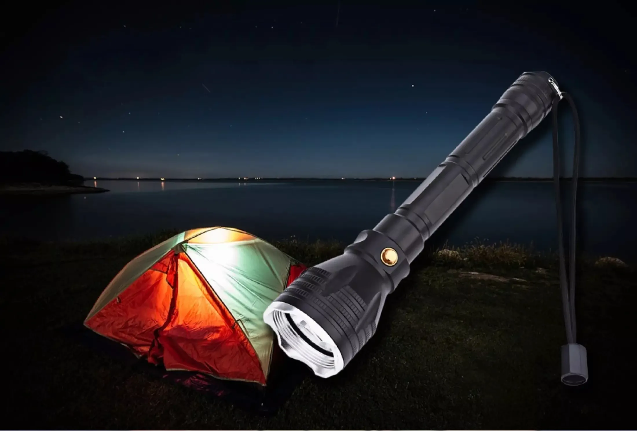 YUPARD 2000LM 50W L2 Diving Flashlight Underwater Proof 100M Depth ...