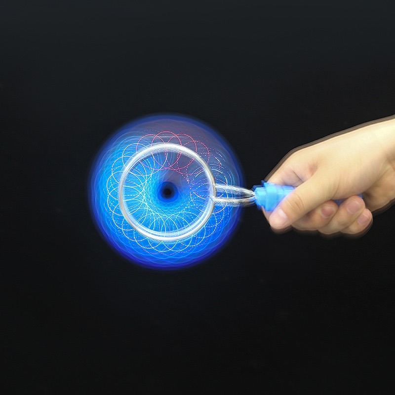 New Children's Toys Magnetic LED Colorful Light Gyro Wheel Magic ...