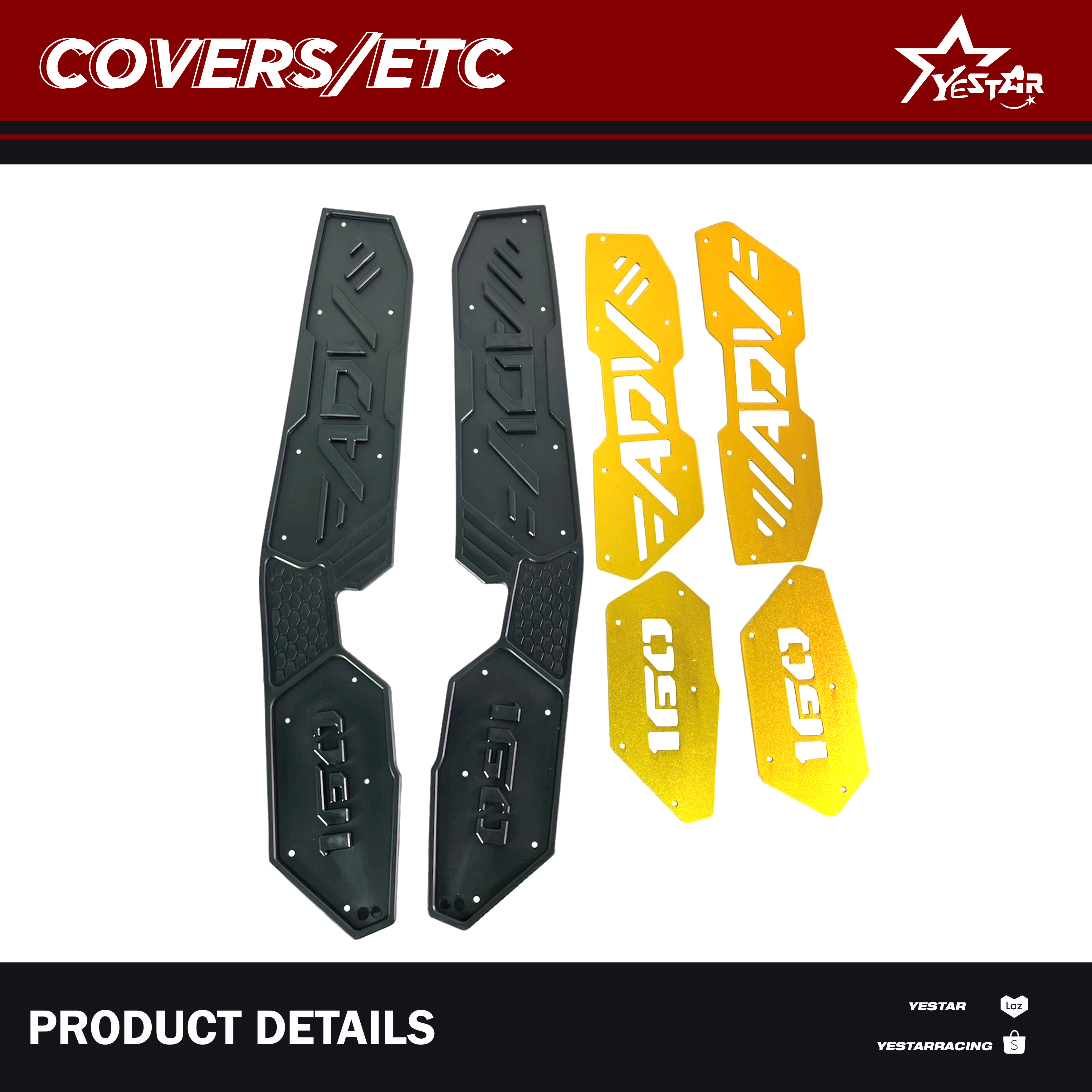 Yestar Honda ADV 160 Footrest Matting Rubber Footboard Matting With ...
