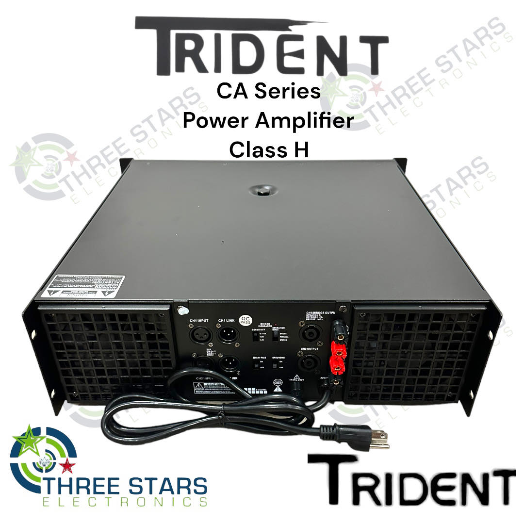 Trident CA-18 Power Amplifier 1100 watts x2 RMS Class H | Shopee ...