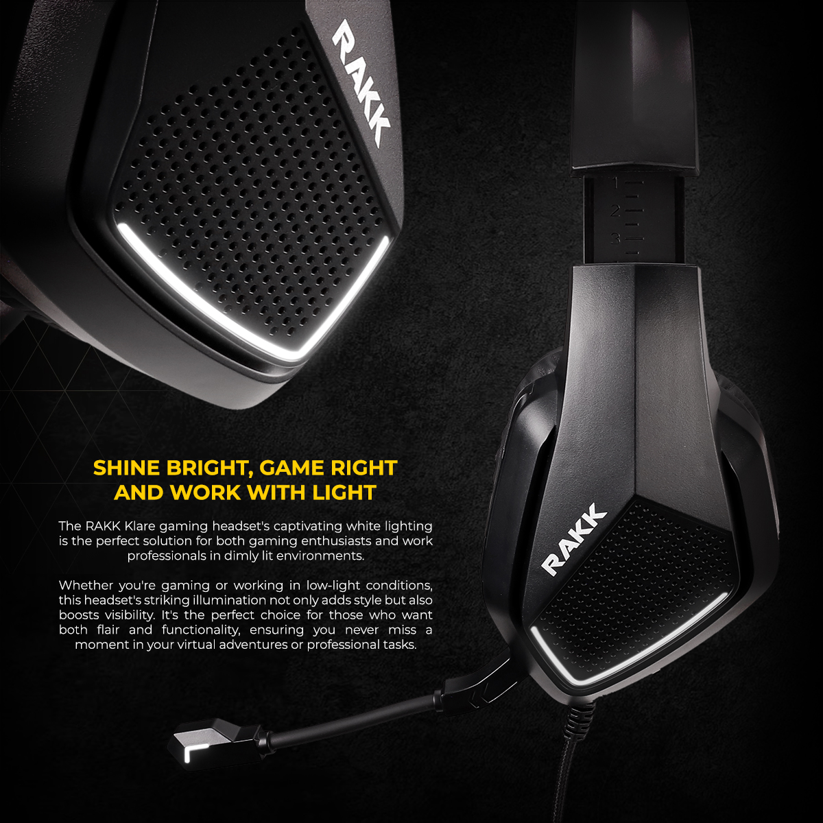 EasyPC| RAKK KLARE Gaming Headset| USB| Black| EasyFix Warranty ...