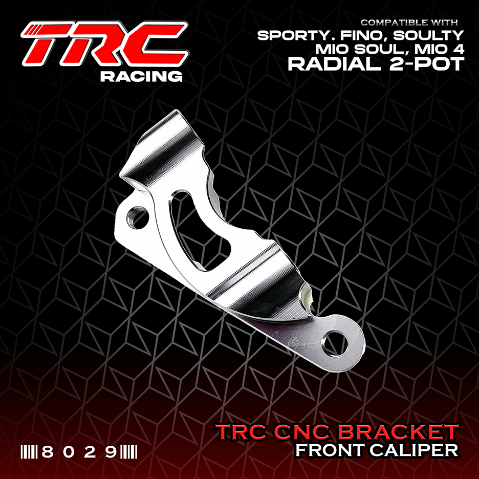 TRC Racing 2 POT Radial Brake Caliper Bracket CNC for Mio Sporty Mio 1 ...