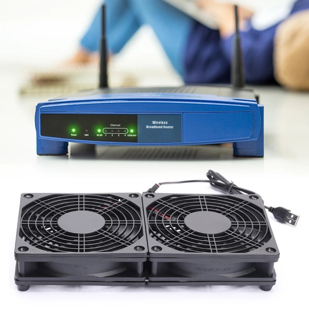 Argox 5V/12V External Quick Cooling Router Fan 1500-3000rpm Low-Noise ...