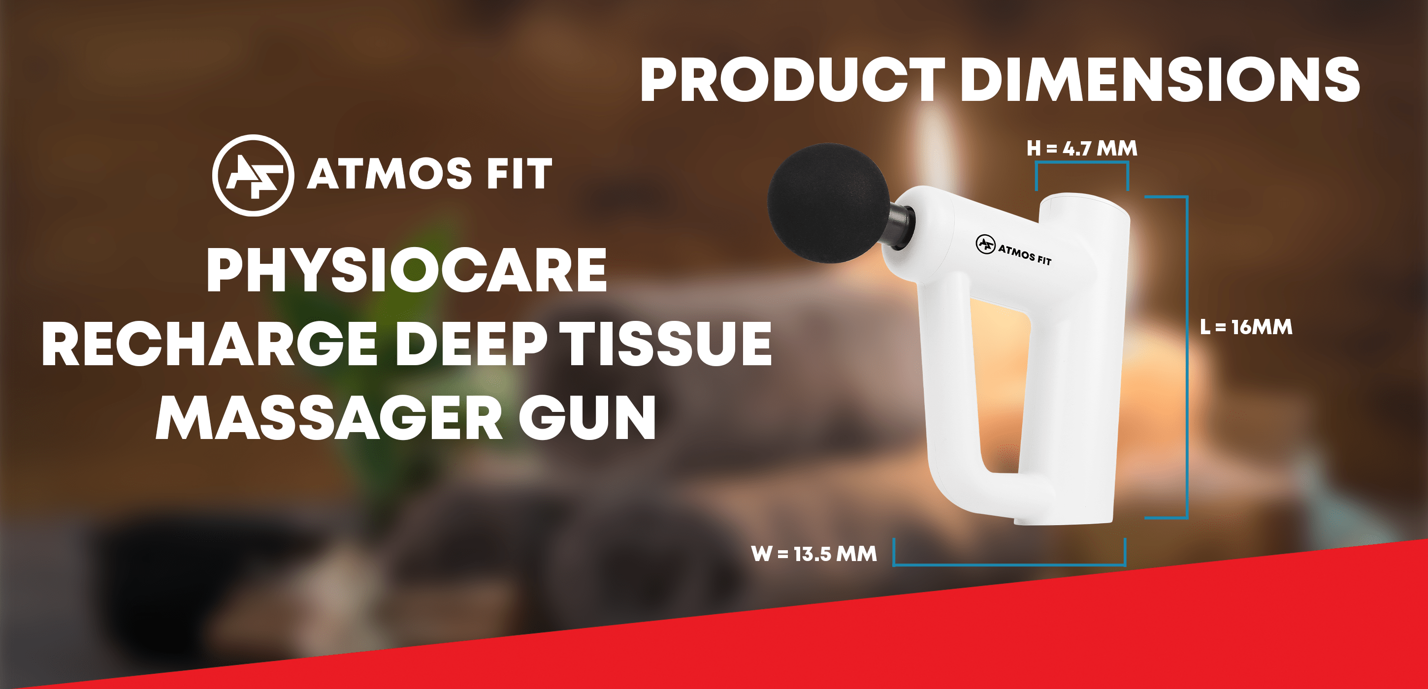 Atmos Fit Physiocare Recharge Deep Tissue Massager Gun | Shopee Philippines