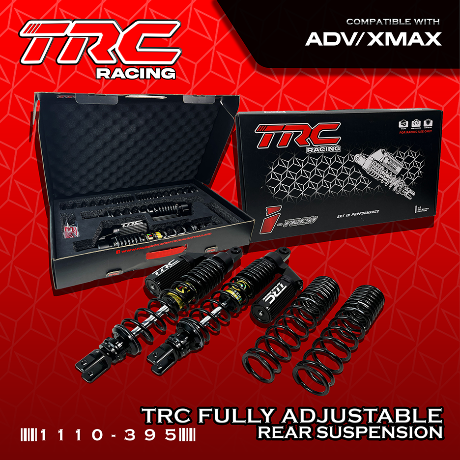 TRC Racing Yamaha XMAX ADV 395mm Fully Adjustable CNC Shock Suspension ...