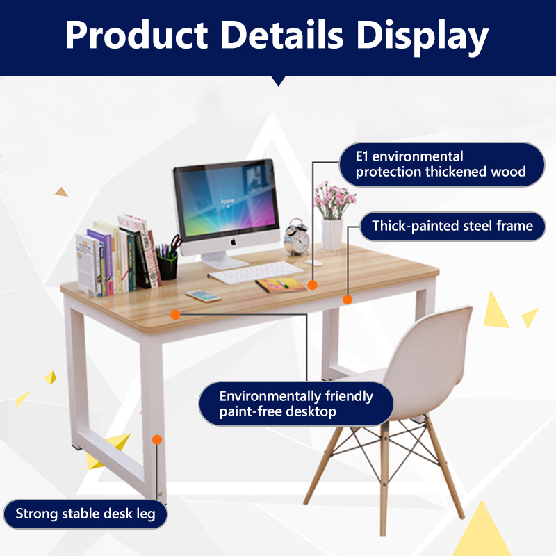 Multi-Function Computer Desk Office Table Modern Simple Solid Wood Table For Study Room/Office ...
