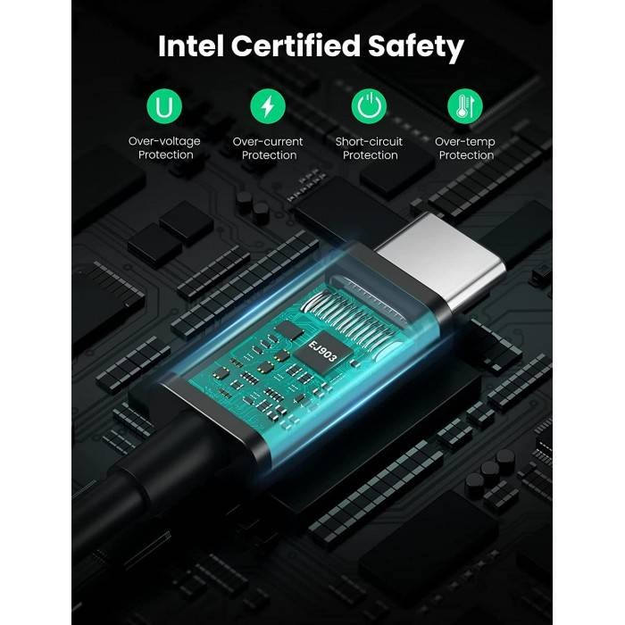 UGREEN Thunderbolt 4 100W USB C Fast Charging & Data Cable with 40Gbps ...