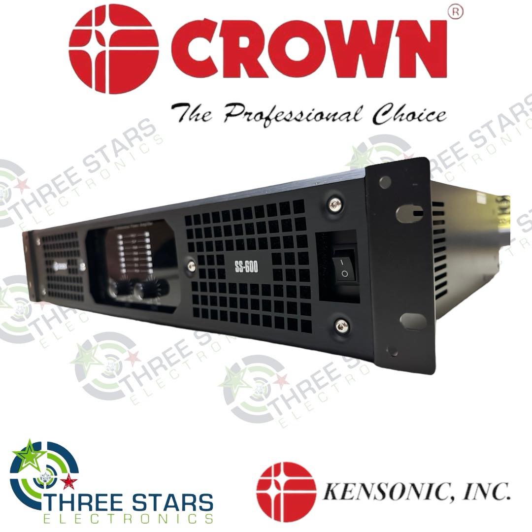 Crown Supreme Series SS-600 Power Amplifier 600 watts RMS Power 900w at ...