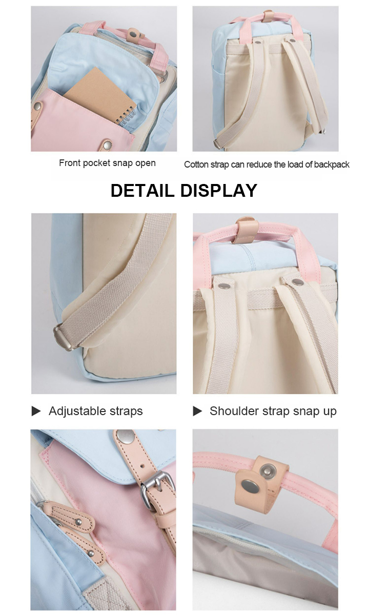 Original Donut Backpack Women Korean Doughnut Macaroon Series School ...