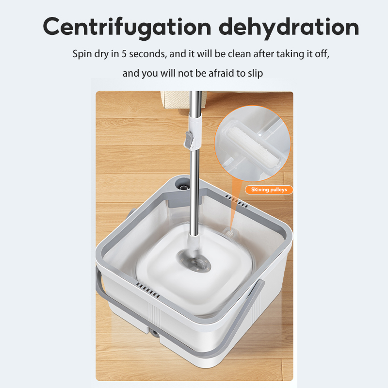 CHIT Spin Mop with Bucket Clean Water and Sewage Separation 360 ...