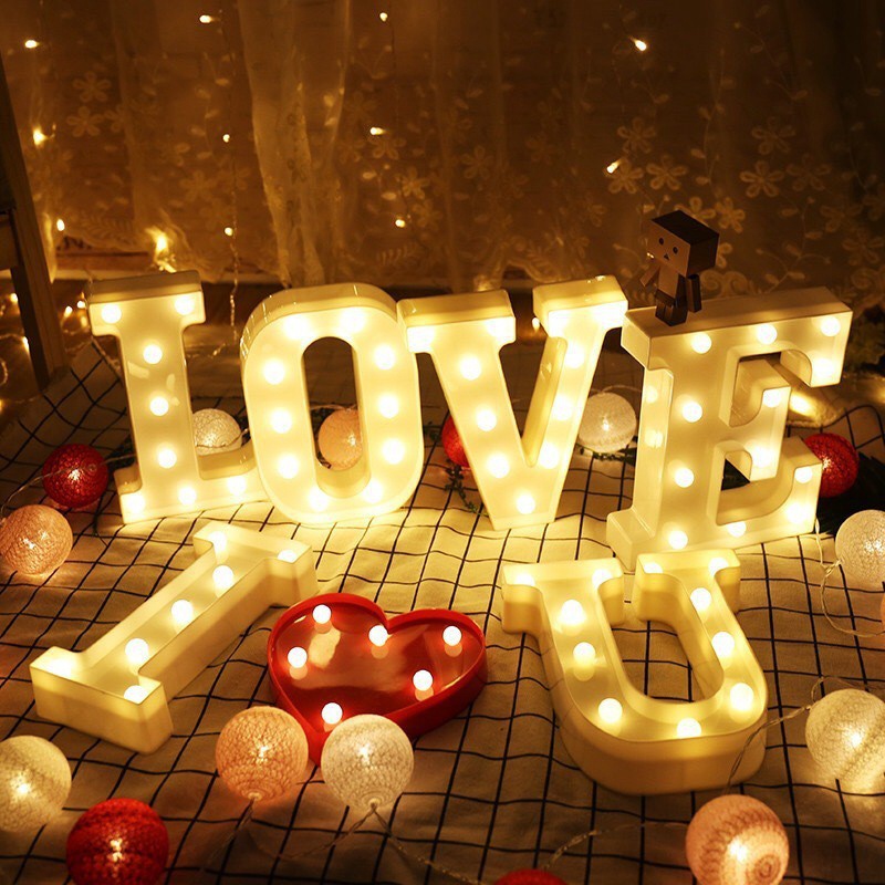 【Fast Delivery】A-Z 3d Letter LED Alphabet Decor Lamp Letter Light Party ...