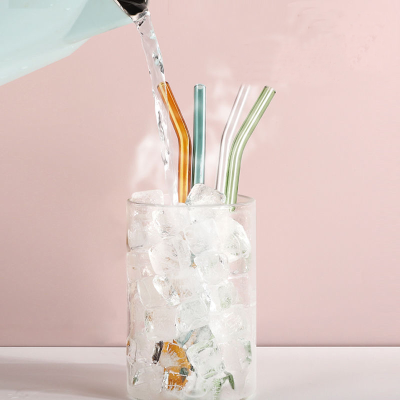 1pc Reusable Glass Straight pipe Elbow pipe elbow pipe Borosilicate or ...