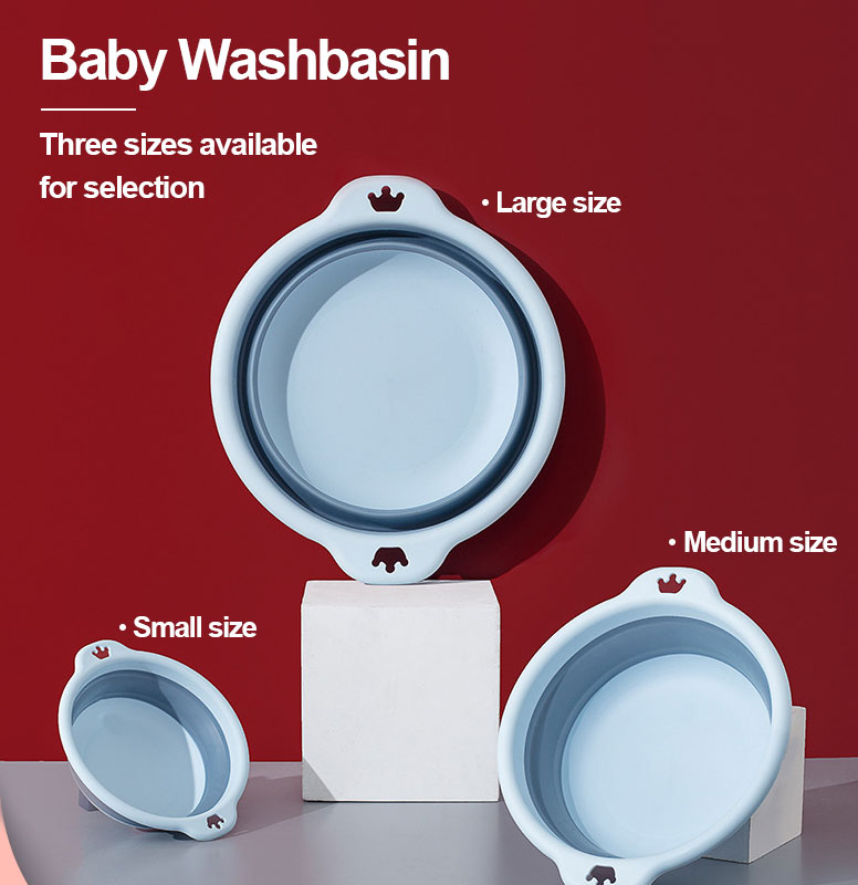 Baby Wash Basin Collapsible Basin for Kids Foldable Multipurpose ...