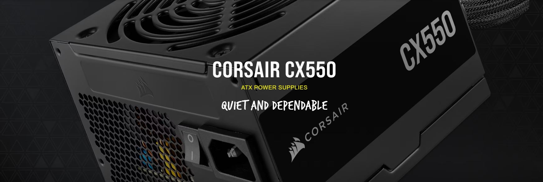 Corsair CV550 / CX550 550Watts 80+ Bronze Certified Power Supply ...