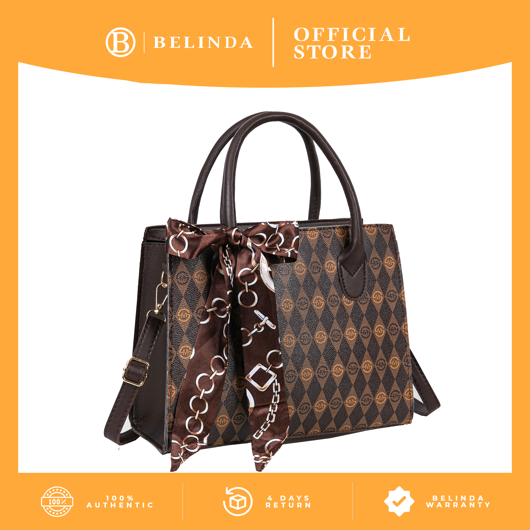 BELINDA Handbag For Woman Waterproof Leather Cute Korean Ladies Fashion ...